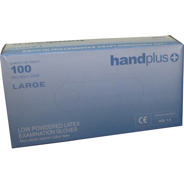 HandPlus® Latex Gloves - Low Powder - pH7 - Neutralising Hazards