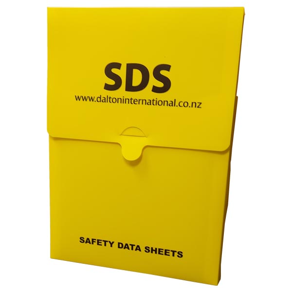 SDS Soft Pouch Wall Holder - Yellow - pH7 - Neutralising Hazards
