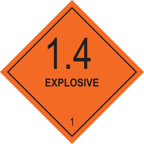 DG Diamond - Class 1.4 Explosive - pH7 - Neutralising Hazards