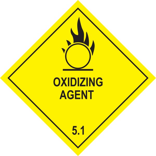 DG Diamond - Class 5.1 Oxidizing Agent - pH7 - Neutralising Hazards DG Diamond - Class 5.1 Oxidizing Agent - pH7 - Neutralising Hazards