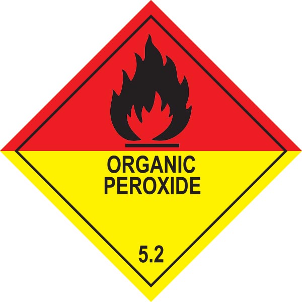 DG Diamond - Class 5.2 Organic Peroxide (UN) - pH7 - Neutralising Hazards