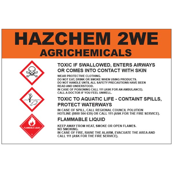 Agrichem Signage - 2WE Detailed - pH7 - Neutralising Hazards
