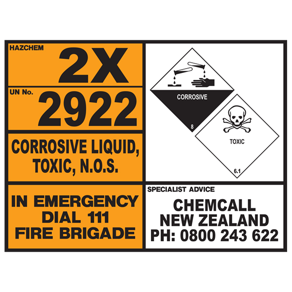 Transport Placards - pH7 - Neutralising Hazards
