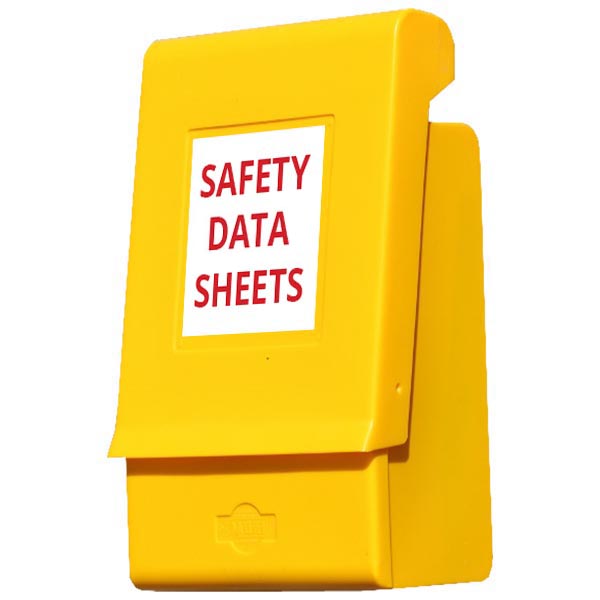 SDS Outdoor Document Box - Yellow - pH7 - Neutralising Hazards