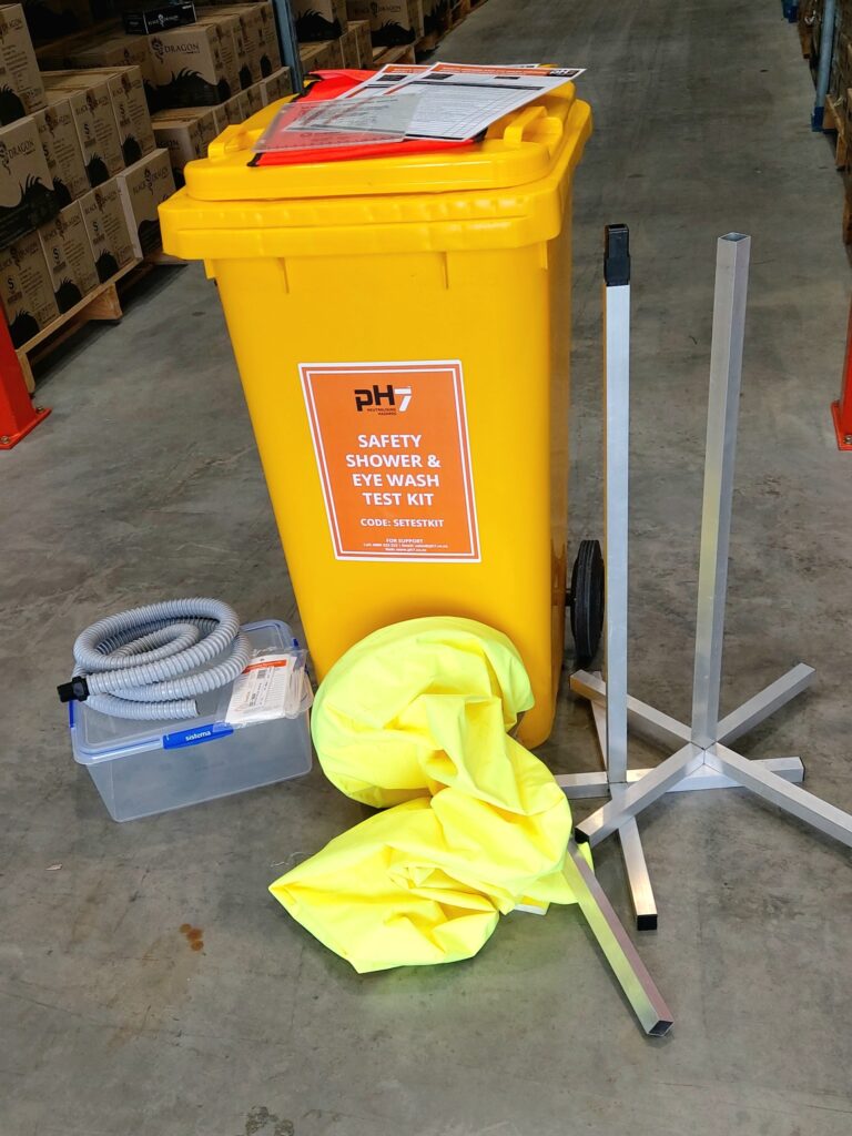 Emergency Shower and Eyewash Test Kit - pH7 - Neutralising Hazards
