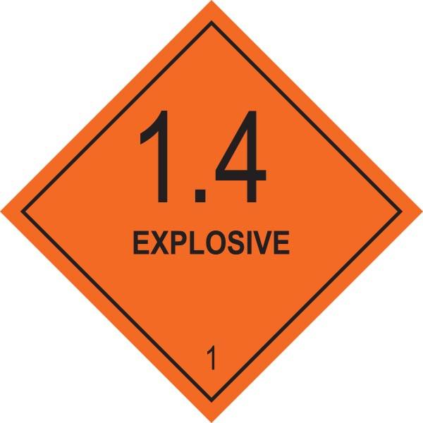 DG Diamond - Class 1.4 Explosive - pH7 - Neutralising Hazards