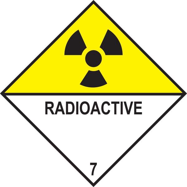 Class 7 Radioactive Substances - pH7 - Neutralising Hazards