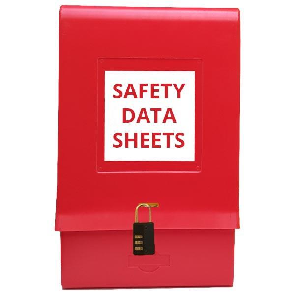 SDS Outdoor Document Locked Box - Red - pH7 - Neutralising Hazards