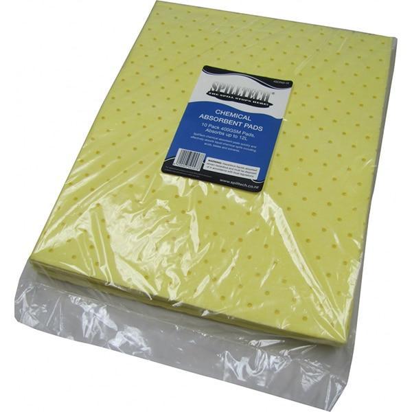 SpillTech® Chemical Pads - 400GSM - 10 Pack - pH7 - Neutralising Hazards