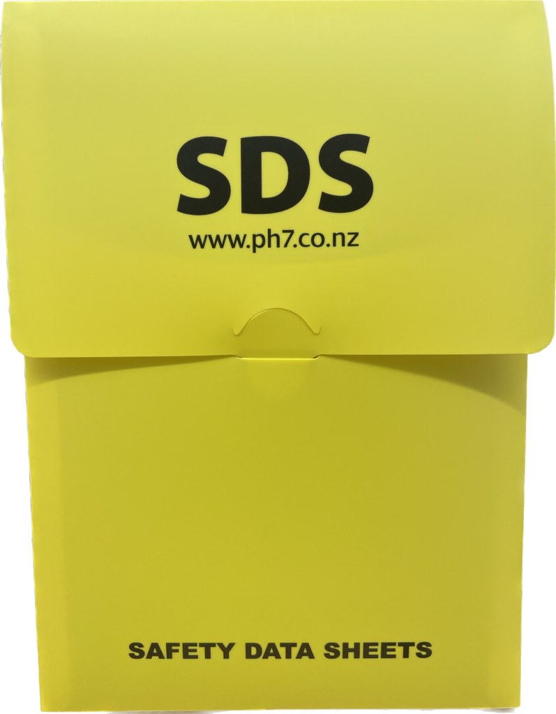 SDS Soft Pouch Wall Holder - Yellow - pH7 - Neutralising Hazards