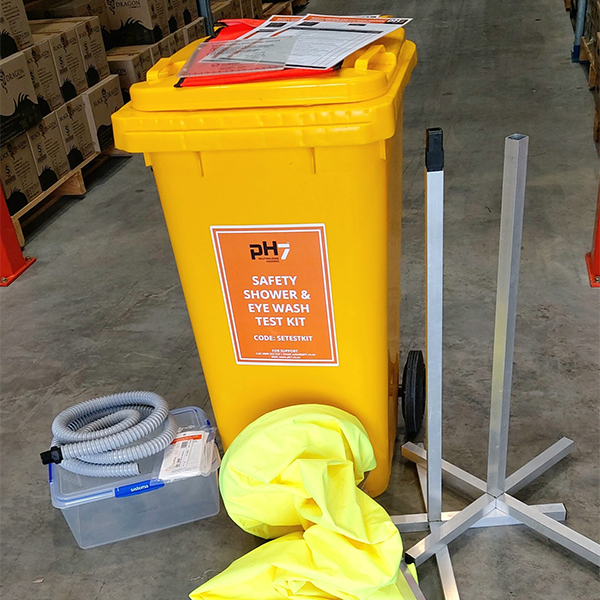 Emergency Shower and Eyewash Test Kit - pH7 - Neutralising Hazards