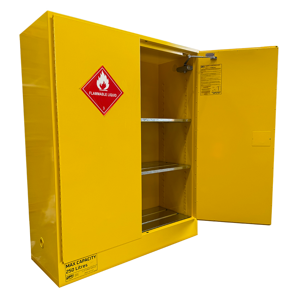 Flammable Liquid Storage Cabinet - 250L Oversized - pH7 - Neutralising ...