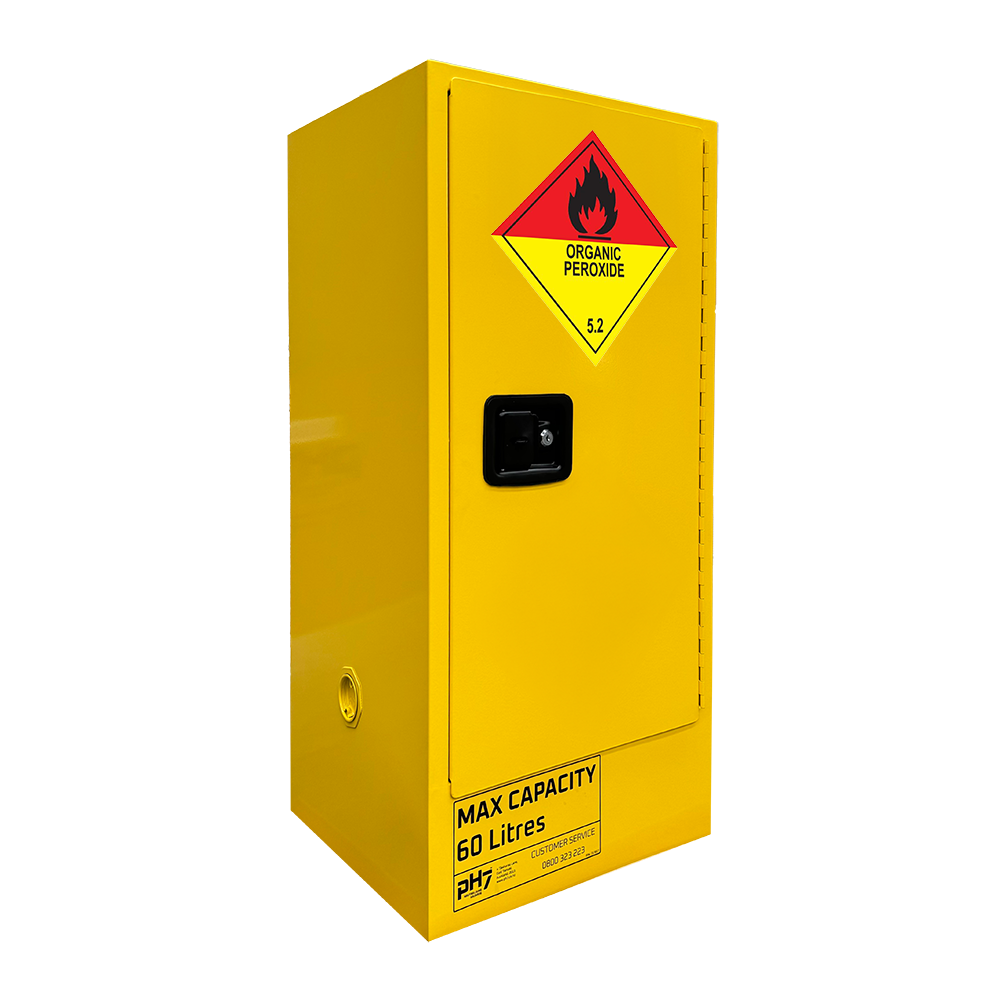 Organic Peroxide Cabinet - 60L - pH7 - Neutralising Hazards