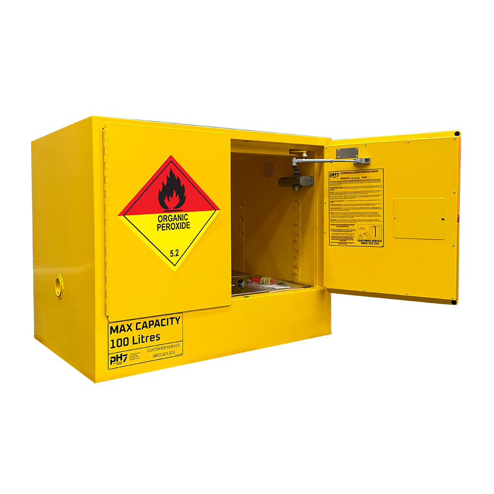 Organic Peroxide Cabinet - 100L - pH7 - Neutralising Hazards