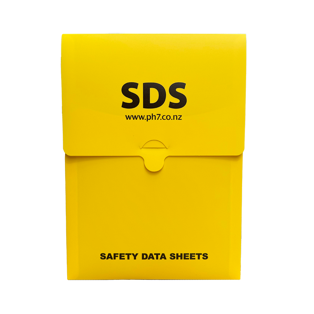 SDS Soft Pouch Wall Holder - Yellow - pH7 - Neutralising Hazards