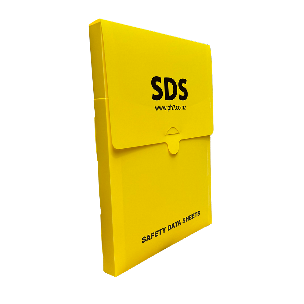 SDS Soft Pouch Wall Holder - Yellow - pH7 - Neutralising Hazards