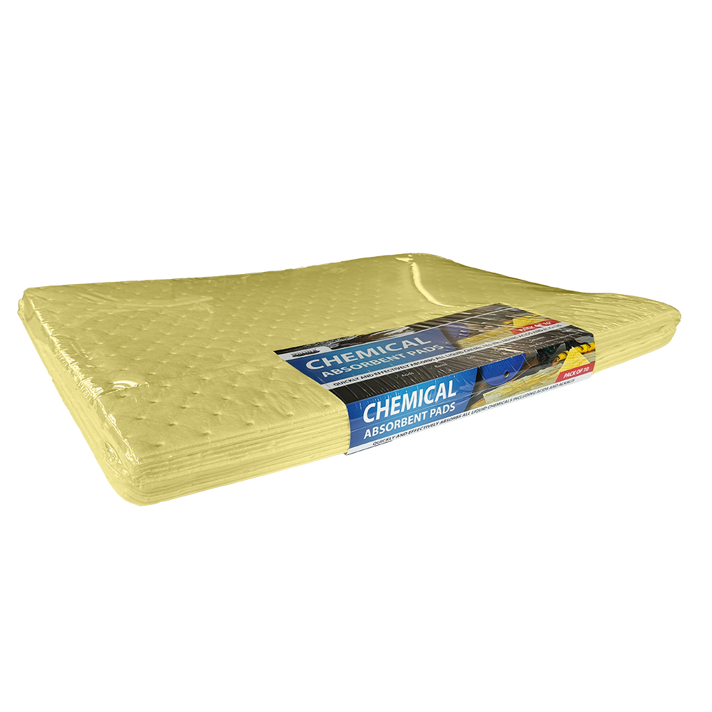 SpillTech Chemical Pads - 400GSM - 10 Pack - pH7 - Neutralising Hazards